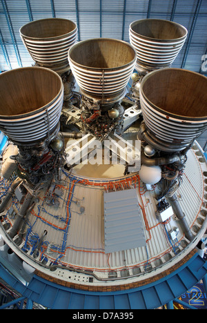 Saturn V, Second Stage Rocket Engines, Kennedy Space Center, Florida ...