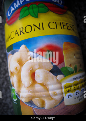 Canned Macaroni Cheese Stock Photo - Alamy