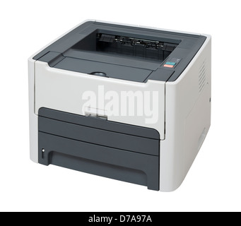 Laser printer isolated on over white with clipping path Stock Photo - Alamy