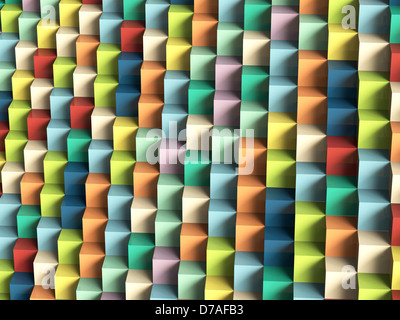 Op Art Cubes Pattern 3D rendering Stock Photo - Alamy