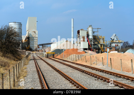 Railway siding. Shap Beck Quarry, Shap, Cumbria, England, United ...