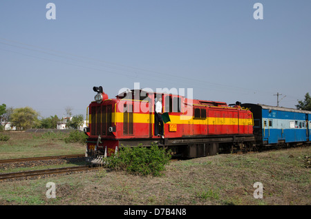 diesel hydraulic locomotive,class ZDM4A,235,passenger train,indian ...
