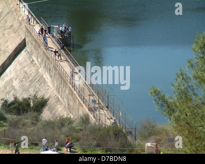 dam of water reservoir near beit zayit Stock Photo - Alamy