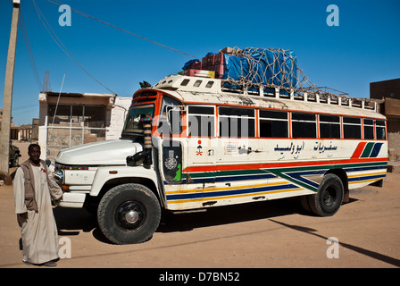 Desert Bus (based on old Beford truck) its driver and passengers at the ...