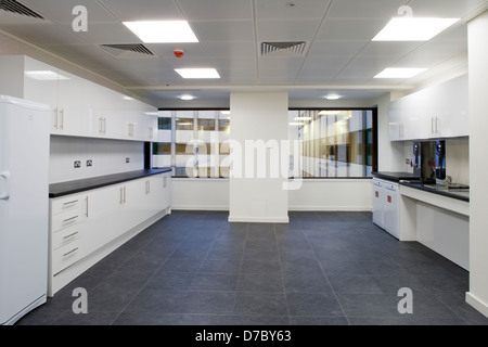 Empty Office kitchen breakout area Stock Photo - Alamy
