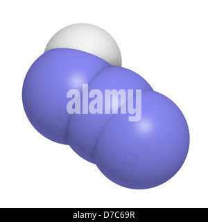 Hydrazoic acid or hydrogen azide or azoimide is a compound with the ...