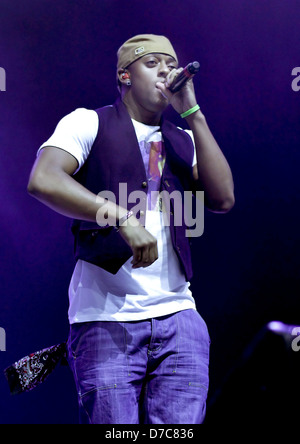 Oritse Williams of JLS, performing at Radio City Live at the Liverpool ...