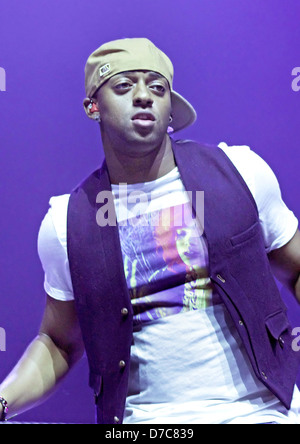 Oritse Williams of JLS, performing at Radio City Live at the Liverpool ...