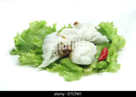 Thai food , Khao Kriab Pak Mor , Steamed rice – skin dumplings Stock ...