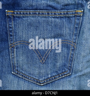 High resolution scan of blue denim fabric. Scanned at 2400dpi using a ...