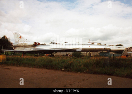A photograph of the Tupolev Tu-22 Blinder, a Soviet supersonic bomber ...
