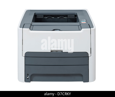 Laser printer isolated on over white with clipping path Stock Photo - Alamy