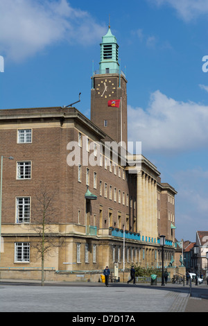 Norwich City Hall council offices building exterior front facade Stock ...