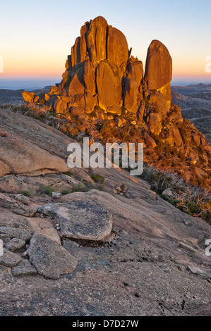 The granite outcrop of the Cathedral at Mount Buffalo, Mount Buffalo ...