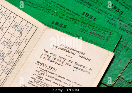 Old Trade Union membership card and rules from the Amalgamated ...