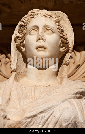 Turkey. Ephesus. Library of Celsus. Built in honour of the Roman ...