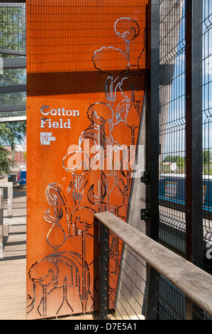 The entrance to the Cotton Field Park and marina, New Islington ...