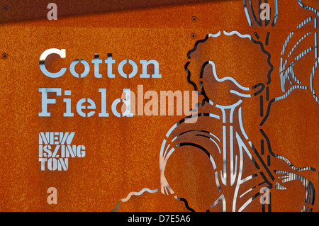 The entrance to the Cotton Field Park and marina, New Islington ...