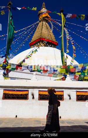 Boudhanath Stupa in the Kathmandu valley, Nepal Stock Photo - Alamy