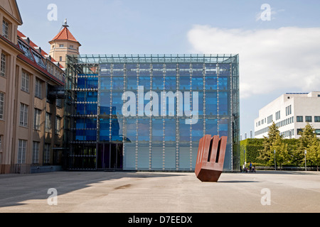 Karlsruhe ZKM Zentrum fuer Kunst und Medien Center for Art and Media Museum Exterior Cube Stock ...