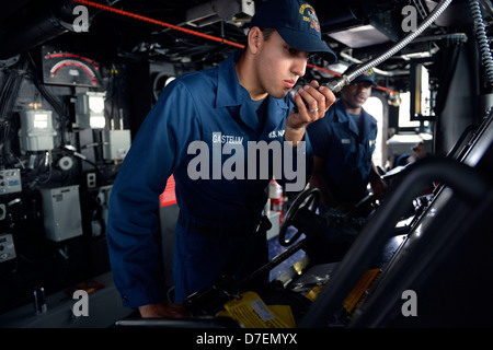 A Sailor stands watch Stock Photo - Alamy