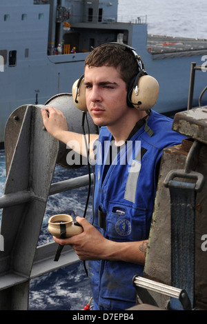 Pacific Ocean, Sailor, sound-powered telephone, U.S. navy , USS Carl ...
