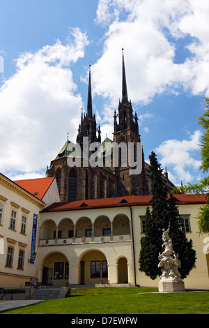 Capuchin monastery and SS Peter and Paul cathedral Brno Czech Reublic ...