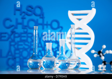 DNA molecules, Chemistry formula background Stock Photo - Alamy