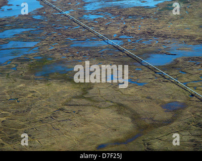 Deadhorse Alaska aerial view Stock Photo - Alamy