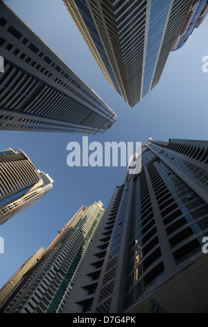 Dubai Marina Skyscrapers Hi Tech Buildings Skyline Stock Photo - Alamy