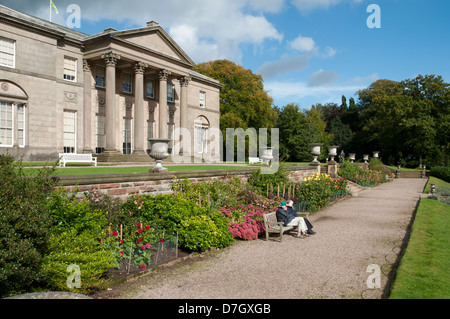 Tatton Hall from the Italian Garden, Tatton Park, Knutsford, Cheshire ...