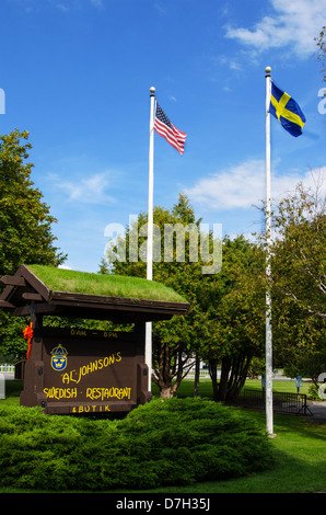 Al Johnson's Swedish Restaurant in the Door County town of Sister Bay ...