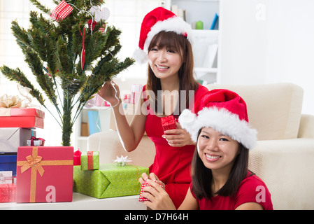 chinese christmas celebration among friends with home background Stock ...