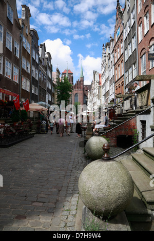 Gdansk, Poland, the Mariengasse (Ulica Mariacka) in Glowne Miasto Stock ...