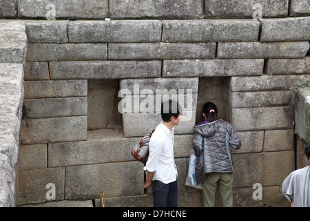 Peru Heiliger Platz Sacred Plaza Machupicchu Machu Picchu Stock Photo ...