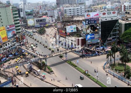 Top view of Farmgate area in Dhaka city, Bangladesh Stock Photo - Alamy