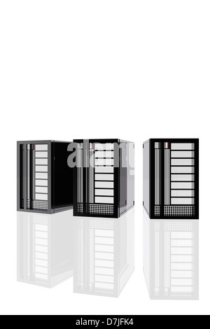 Multiple computer servers Stock Photo - Alamy