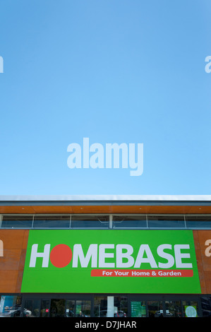 Homebase shop sign and logo at Cambridge UK Stock Photo - Alamy