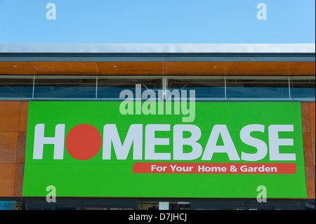 Homebase shop sign Stock Photo - Alamy