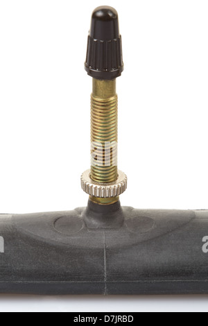 Metal tire valve isolated Stock Photo - Alamy