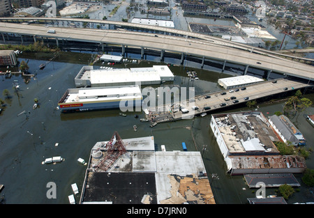 Damage caused by Hurricane Katrina in Slidell Louisiana Stock Photo - Alamy