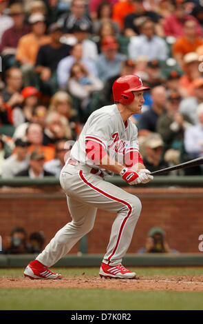 Chase Utley. Baseball action during the Los Angeles Dodgers game ...