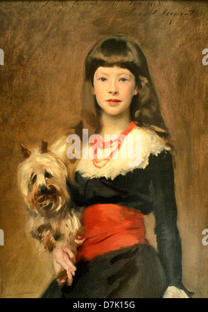 John Singer Sargent, Miss Beatrice Townsend, portrait painting, 1882 ...
