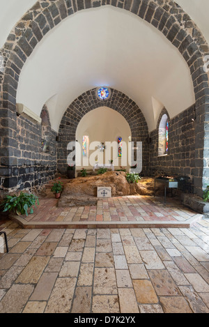 A view of the inside of the Church of Mensa Christi, The Primacy of ...