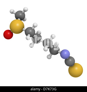 Sulforaphane broccoli and Brussels sprouts molecule, chemical structure ...