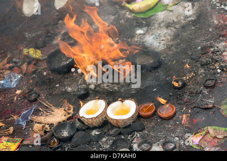 Camphor on fire Stock Photo - Alamy