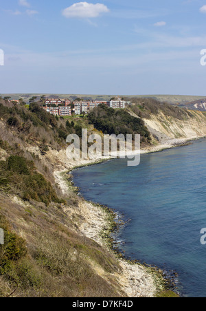 Durlston Bay with Coastline Dorset England uk Stock Photo - Alamy