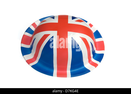 Plastic Union Jack bowler hat Stock Photo - Alamy