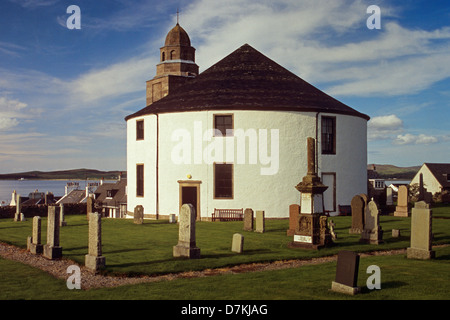 Killarow Parish Church (Round Church) at Bowmore on the Isle of Islay ...