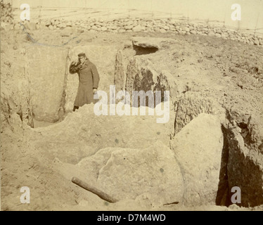 The Cist grave at Utbogården in Karleby, Västergötland, Sweden, dates ...